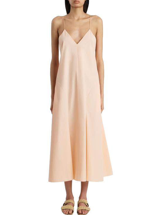 KHAITE Khaite Iben Slipdress in Cotton Poplin